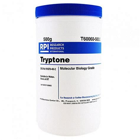 Lab 500 G Tryptone 31ge35t60060 5000 Grainger