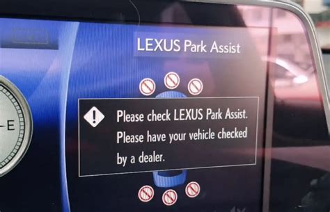 Lexus Parking Assist Unavailable Fixed Infinity Car Tips
