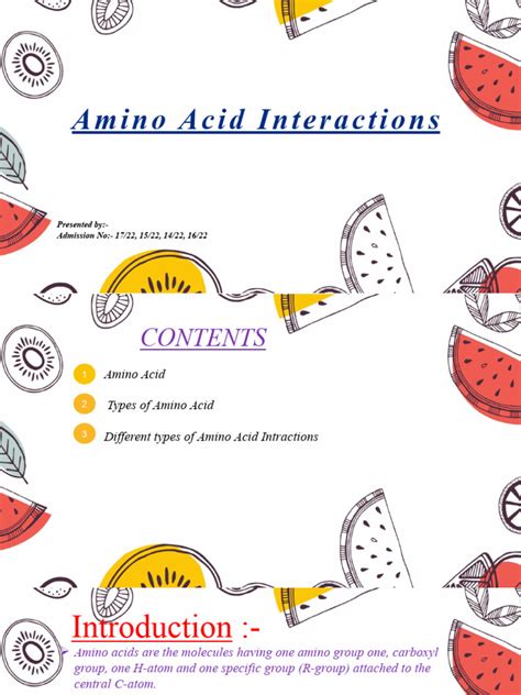 Amino Acid Interactions Pdf Amino Acid Molecular Biophysics