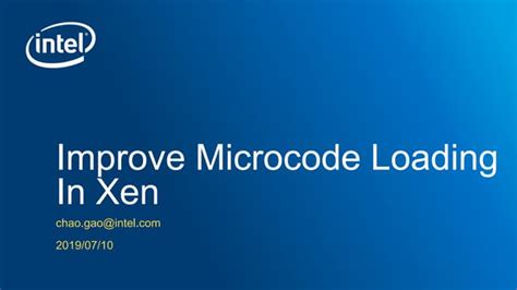 Xpdss19 Improve The Reliability And Efficiency Of Late Microcode