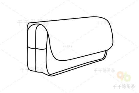 笔袋简笔画 儿童绘画 学习用品简笔画