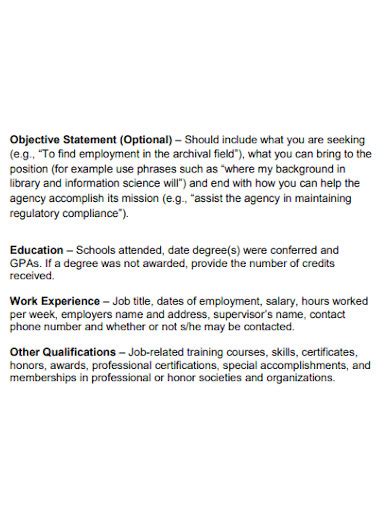 6 Resume Opening Statement Examples To Download