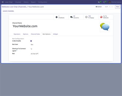 Odoo Chatbot Using OpenAI ChatGPT LLM WebKul