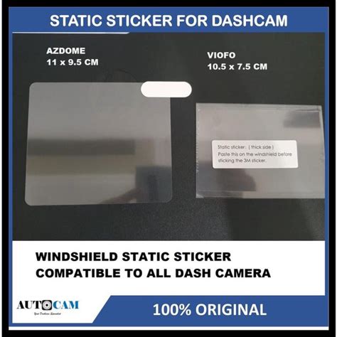 Jual Static Sticker Electrostatic Sticker Film For Dash Camera Shopee