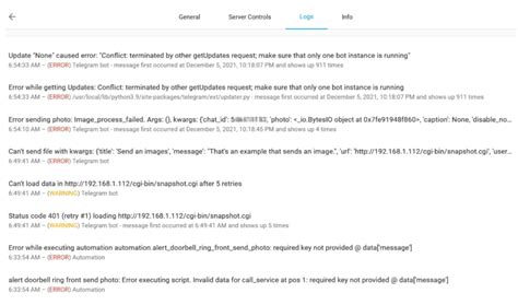 Amcrest Ad410 Doorbell Cannot Snap Photo And Send Through Telegram