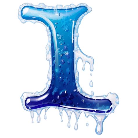 Download Letter I In Ice Effect Png Nbw