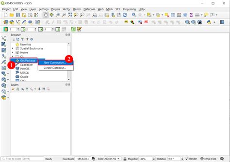 Managing GeoPackages GIS Schools Documentation
