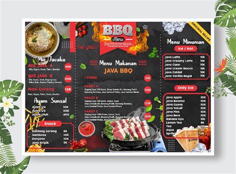 Menu At Java Cafe And BBQ Indonesia