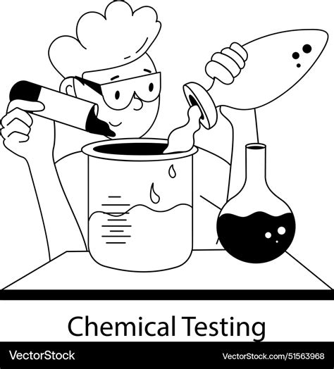 Chemical Testing Royalty Free Vector Image Vectorstock