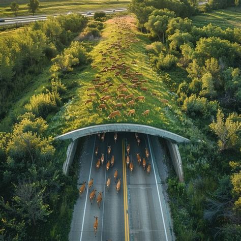 Free Wildlife Bridge Crossing Image Wildlife Bridge Crossing
