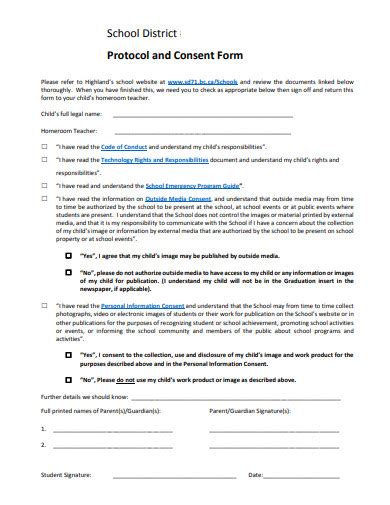 18 School Consent Form Templates In Pdf Doc
