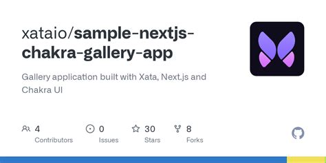 GitHub Xataio Sample Nextjs Chakra Gallery App Gallery Application Built With Xata Next Js