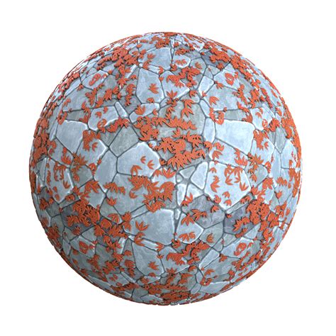 Stylized Tile Ground Leaf Pbr Material — Free Pbr Material 4k Cc0