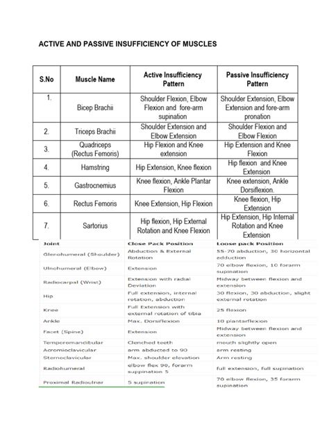 Active And Passive Insufficiency Pattern New Pdf