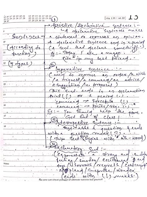 Types Of Sentence And Comparison Peo Pdf