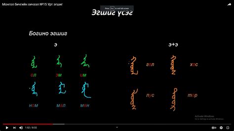 Монгол бичгийн хичээл №15 Урт эгшиг Нийслэлийн улсын бүртгэлийн газар