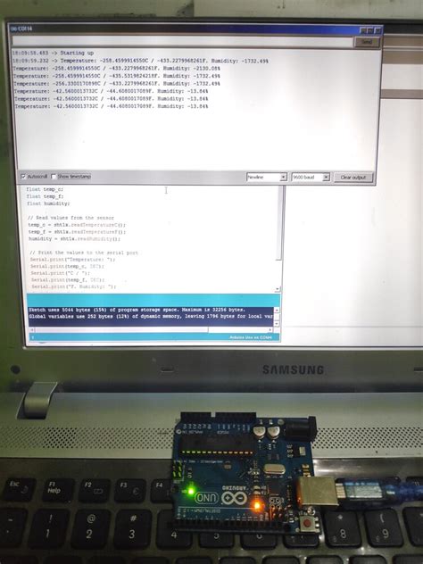 The Odd Arduino And The Sht Sensor Which Gives Negative Results Sensors Arduino Forum