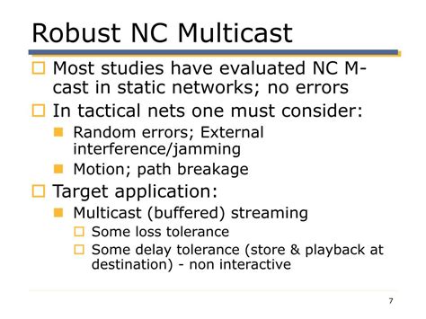 Ppt Robust Wireless Multicast Using Network Coding Powerpoint