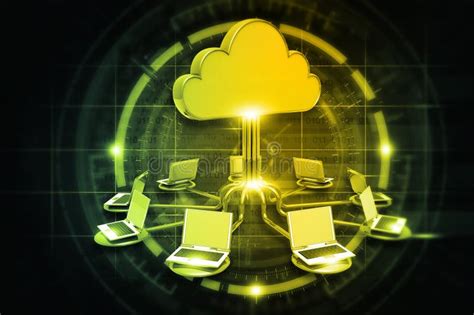 Cloud Computing Networking Concept Stock Illustration Illustration Of