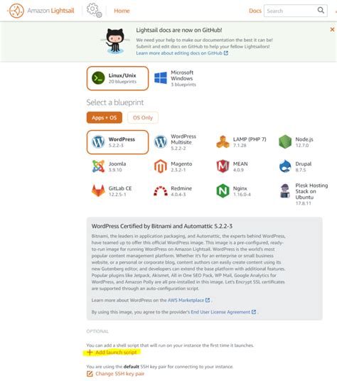 guide on securing wordpress hosting on aws lightsail