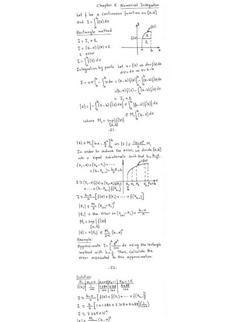 Chapter 4 Numerical Integration Pdf
