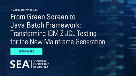 Webinar On Demand Video Transforming IBM Z JCL Testing For The New Mainframe Generation