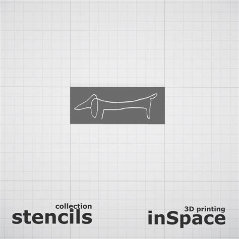 Free Stl File Stencil Picasso Dog 🐕・3d Printing Template To