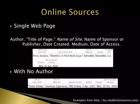 Mla Documentation Ppt