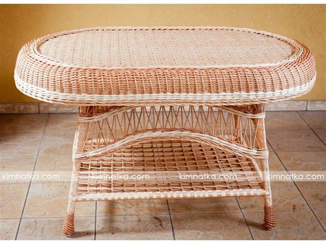 Купити стіл плетений з лози Елітний Львів Київ Харків недорого із Закарпаття