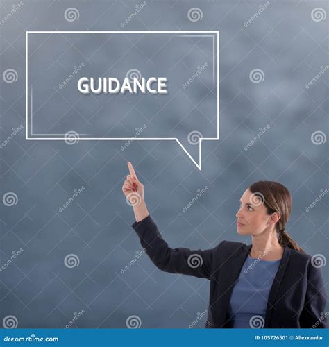 Guidance Business Concept Business Woman Graphic Concept Stock Image