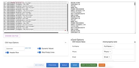 how to convert excel xlsx to vcard vcf file
