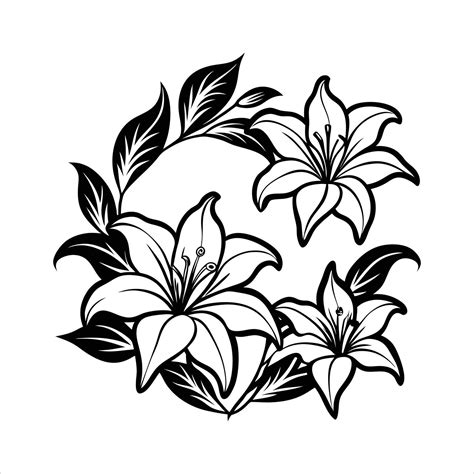 Lily Border Pictures 54398743 Vector Art At Vecteezy