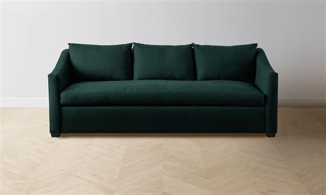 The Sullivan Sofa Performance Velvet Emerald Maiden Home