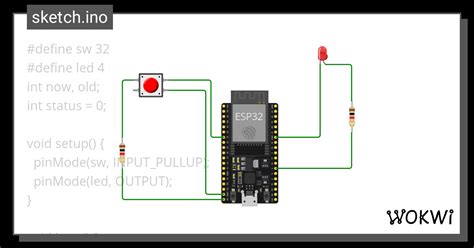 Toggle Switch Wokwi ESP STM Arduino Simulator