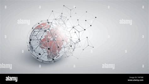 Cloud Computing And Global Networks Concept Design With Earth Globe