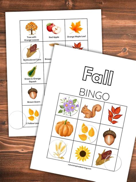Printable Fall Bingo Game Artofit
