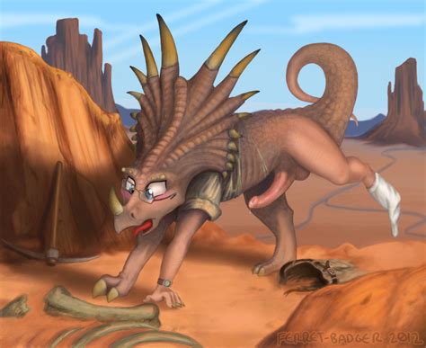 Rule 34 Balls Beak Blush Bodily Fluids Ceratopsian Claws Clock Clothing Desert Dinosaur