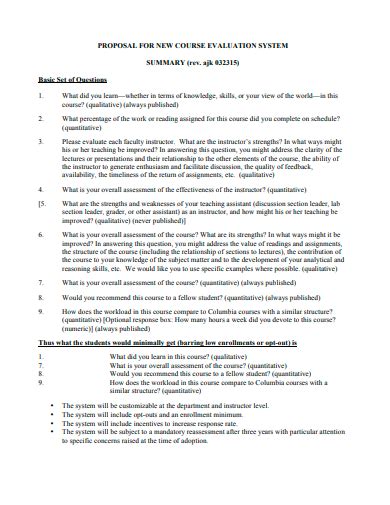 FREE Proposal Evaluation Samples In PDF MS Word