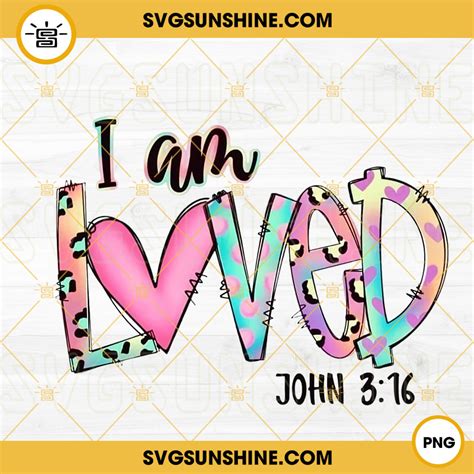 Loved John 3 16 Svg Valentines Day Coquette Bow Christian Svg