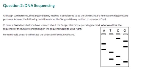 Solved Although Cumbersome The Sanger Dideoxy Method Is