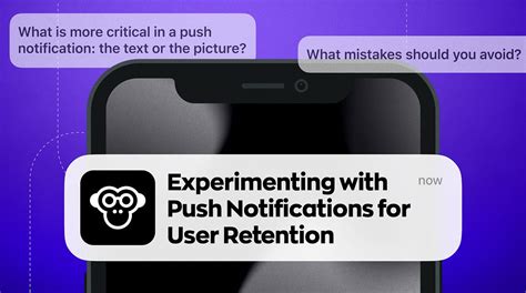 experimenting with push notifications for user retention tested on a