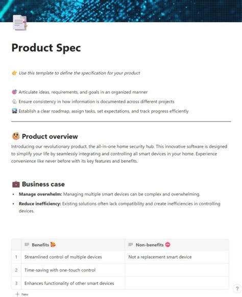 10 Functional Specification Document Templates
