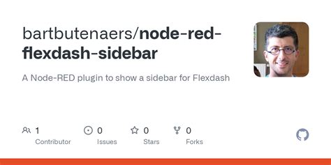 Github Bartbutenaersnode Red Flexdash Sidebar A Node Red Plugin To Show A Sidebar For Flexdash