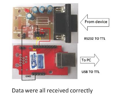 USB To Serial Connection To PC And UART To TTL Connection To Arduuino Problem Networking