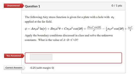 The Following Airy Stress Function Is Given For A
