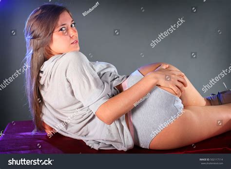 Beautiful Sexy Blonde Girl Lingerie Stock Photo Shutterstock