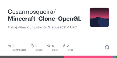 github cesarmosqueira minecraft clone opengl trabajo final