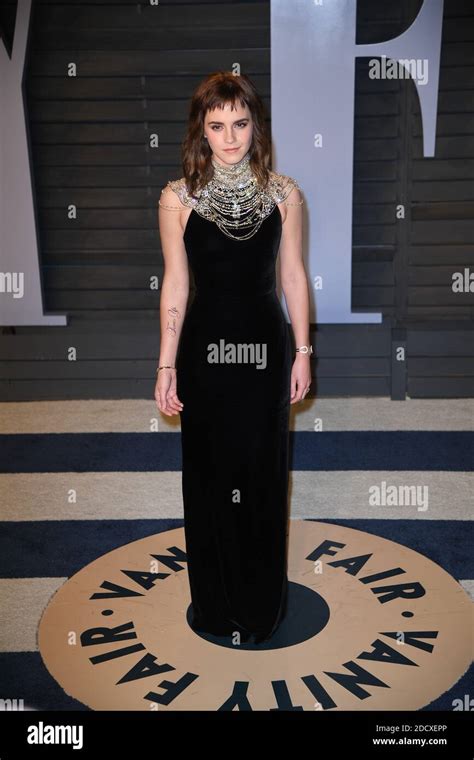 Emma Watson Attending The Vanity Fair Oscar Party Hosted By Radhika Jones At Wallis