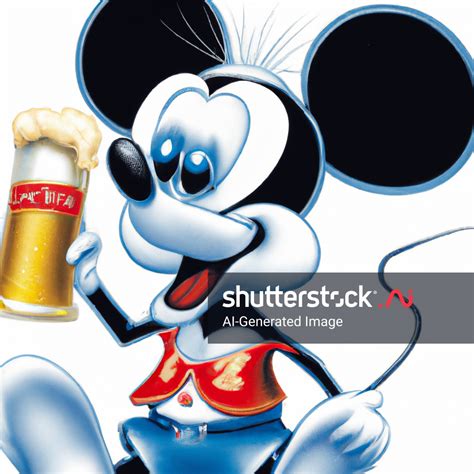 Mickey Mouse Drinking Michelob Ultra Ai Generated Image 2371963197
