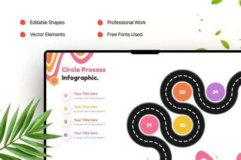 Circle Process Infographic Groovy Style Keynote Incl Circulate And Orbflow Envato
